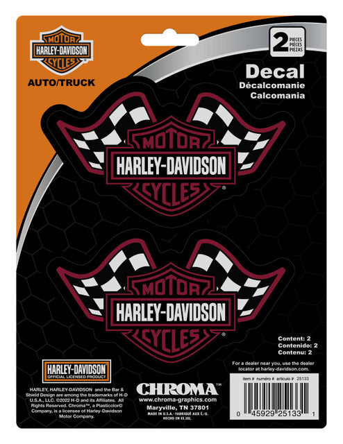 HD B&S RACING FLAGS DECAL – Clare's Harley-Davidson